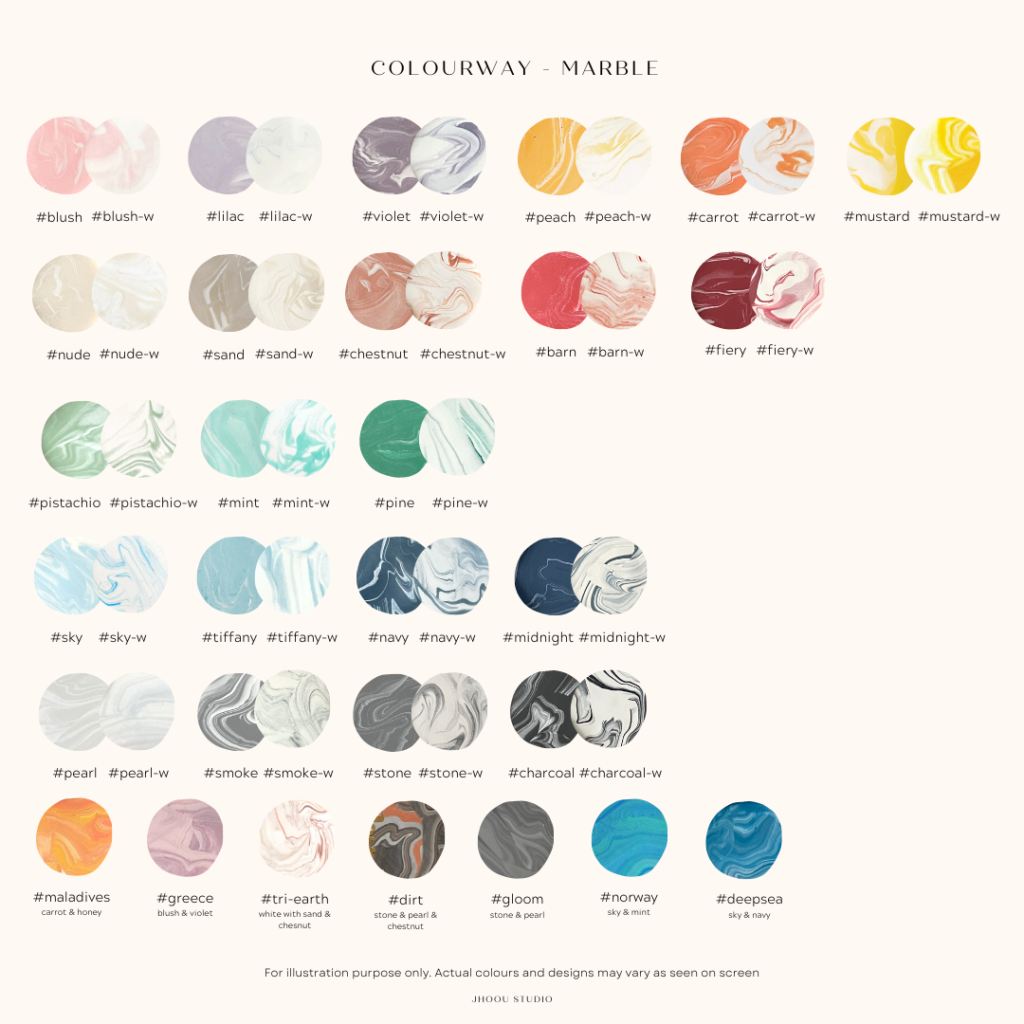 Round Coaster (Marble) – Jhoou Studio