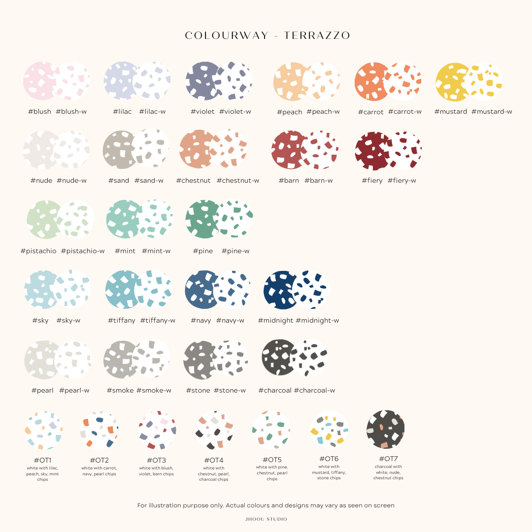 Round Coaster (Terrazzo) – Jhoou Studio